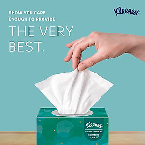 Kleenex® Professional Facial Tissue Cube for Business (21270), Upright Face Tissue Box, 90 Tissues/Box, 36 Boxes/Case, 3,240 Tissues/Case