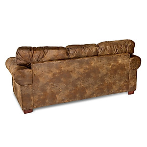 American Furniture Classics Model 8505-40 Wild Horses Sleeper Sofa Sofabed, Queen, Brown