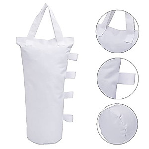 Ikerall Canopy Weights Bag Leg Weight for Pop up Canopy Tent, Sand Bags for Patio Umbrella Instant Outdoor Sun Shelter (4 Pack - White)