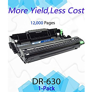 Compatible DR-630 DR630 Drum Unit (1 Black) Used for Brother HL-L2300D HL-L2320D HL-L2340DW HL-L2360DW HL-L2380DW MFC-L2740DW MFC-L2720DW MFC-L2700DW DCP-L2540DW L2520DW Printer, by EasyPrint