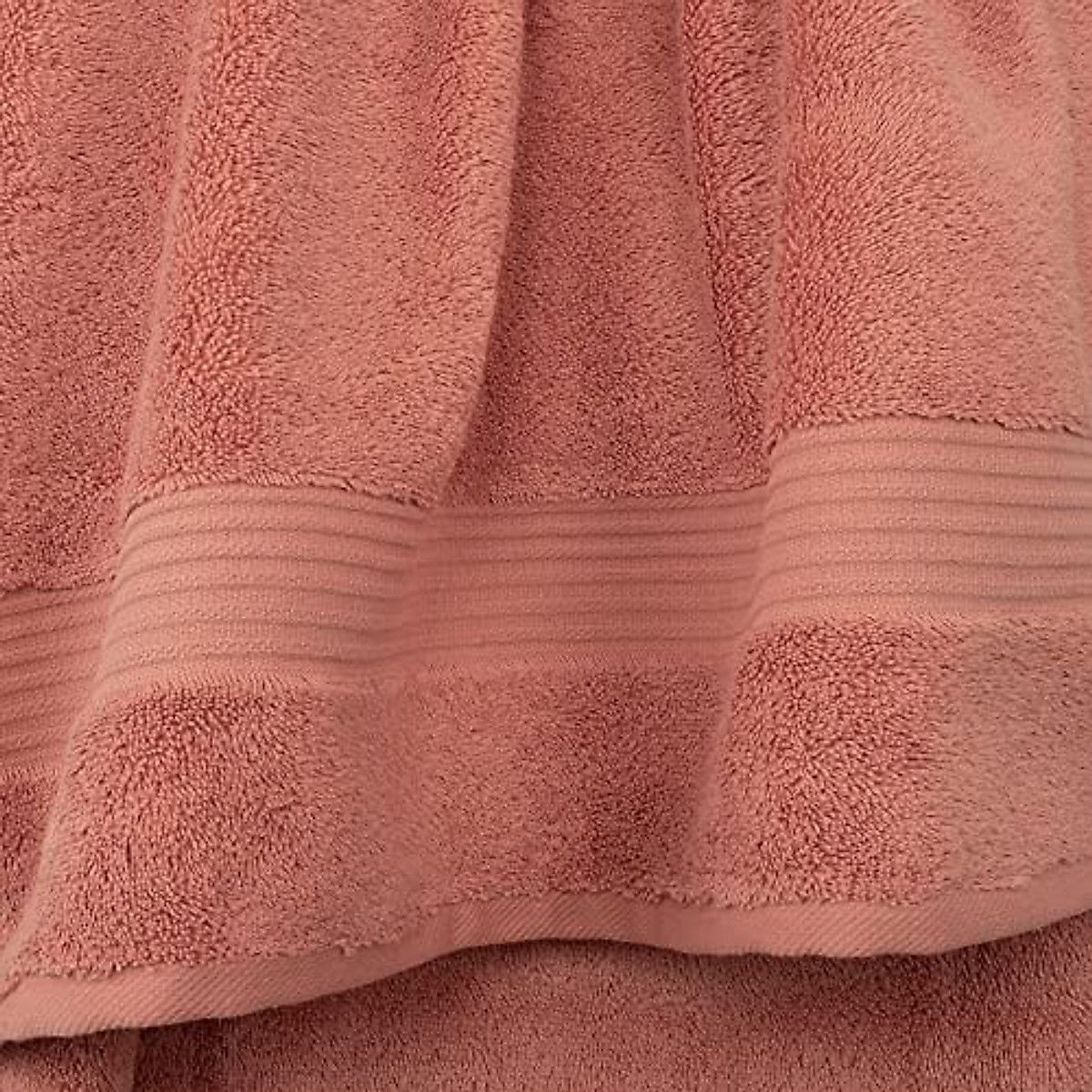 Cotton Paradise 6 Piece Towel Set, 100% Cotton Soft Absorbent Turkish Towels for Bathroom, 2 Bath Towels 2 Hand Towels 2 Washcloths, Coral Towel Set