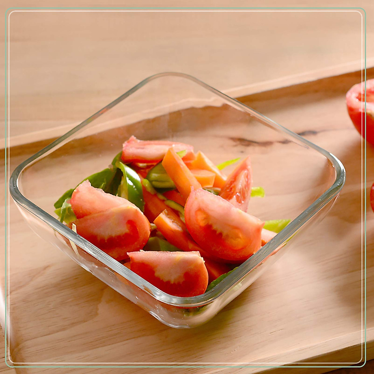 Happyyami 1pc Tempered Glass Rice Bowl Snack Bowl Glass Serving Bowl Glass Mixing Bowl Dessert Plates Glass Fruit Bowl Glass Plates Sauce Dipping Bowls Clear Dessert Plate Food Salad White