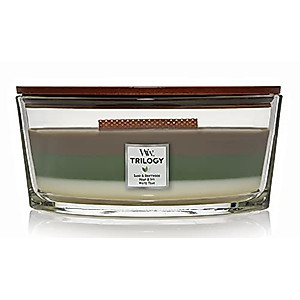 Woodwick Ellipse Scented Candle, Verdant Earth, 16oz | Up to 50 Hours Burn Time