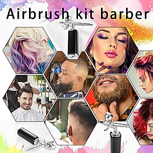 I-BEAUTEE High air Flow Airbrush Kit, Wireless Portable Airbrush Compressor, Rechargeable Cordless Airbrush, Mini Air Brush, Handheld Airbrush Gun for Barber, Model Painting, Nail Art, Makeup, Tattoo