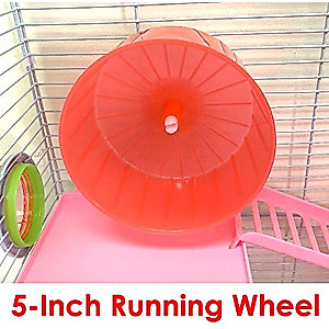Large 3-Levels Dwarf Hamster Expandable and Customizable Habitat House Cage for Rodent Gerbil Mouse Mice Rat with Crossover Tube Tunnel