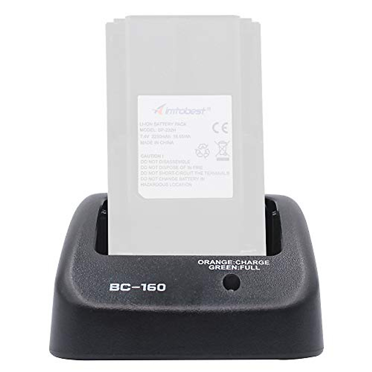 BC-160 Charger Compatible for ICOM Radio IC-A14 IC-F14 IC-F24 IC-F33GS IC-F33GT IC-F3011 IC-F4011 IC-F3161 IC-F4161 BP-232N BP-232H (NOT Fit for ICOM IC-A16 Radio)