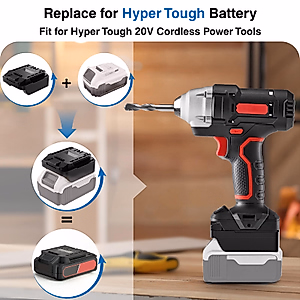 TAIRDA Battery Adapter for DeWalt 20V Max Battery to for Hyper Tough 20V Max Lithium-Ion Cordless Power Tools (Adapter Only)