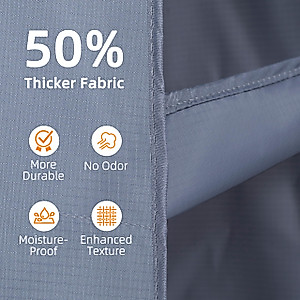 FLYBOX Hanging Closet Organizer, Collapsible Closet Hanging Organizer, 3 Shelf Sturdy Hanging Shelves for Closet & Ideal for RV,Camper Bed Side Closets Gray, 29 ¾" H X 12" W X 12" D, 1-Pack