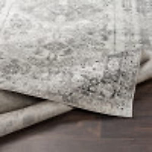 Livabliss Desta Vintage Oriental Area Rug,7'10" x 10'2",Charcoal