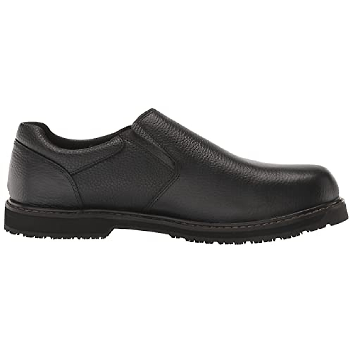 Dr. Scholl's Shoes Men's Winder II Slip Resistant Work Loafer,Black Leather,15