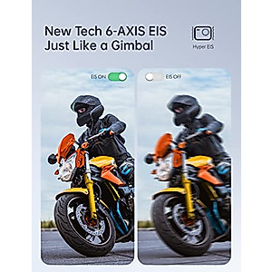 WOLFANG GA400 Action Camera 4K 60FPS Bare Metal Waterproof Underwater Camera 3.0 EIS Stabilization WiFi Helmet Camera (Remote Control, 2x1350mAh Batteries and Accessory Kit)