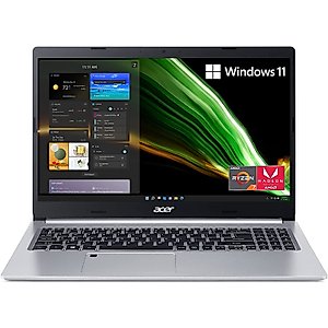 Acer Aspire 5 Slim 15.6" FHD IPS Premium Laptop | AMD Ryzen 7 3700U | Backlit Keyboard | Fingerprint Reader | Windows 11 (Silver, 8GB DDR4 | 256GB SSD)