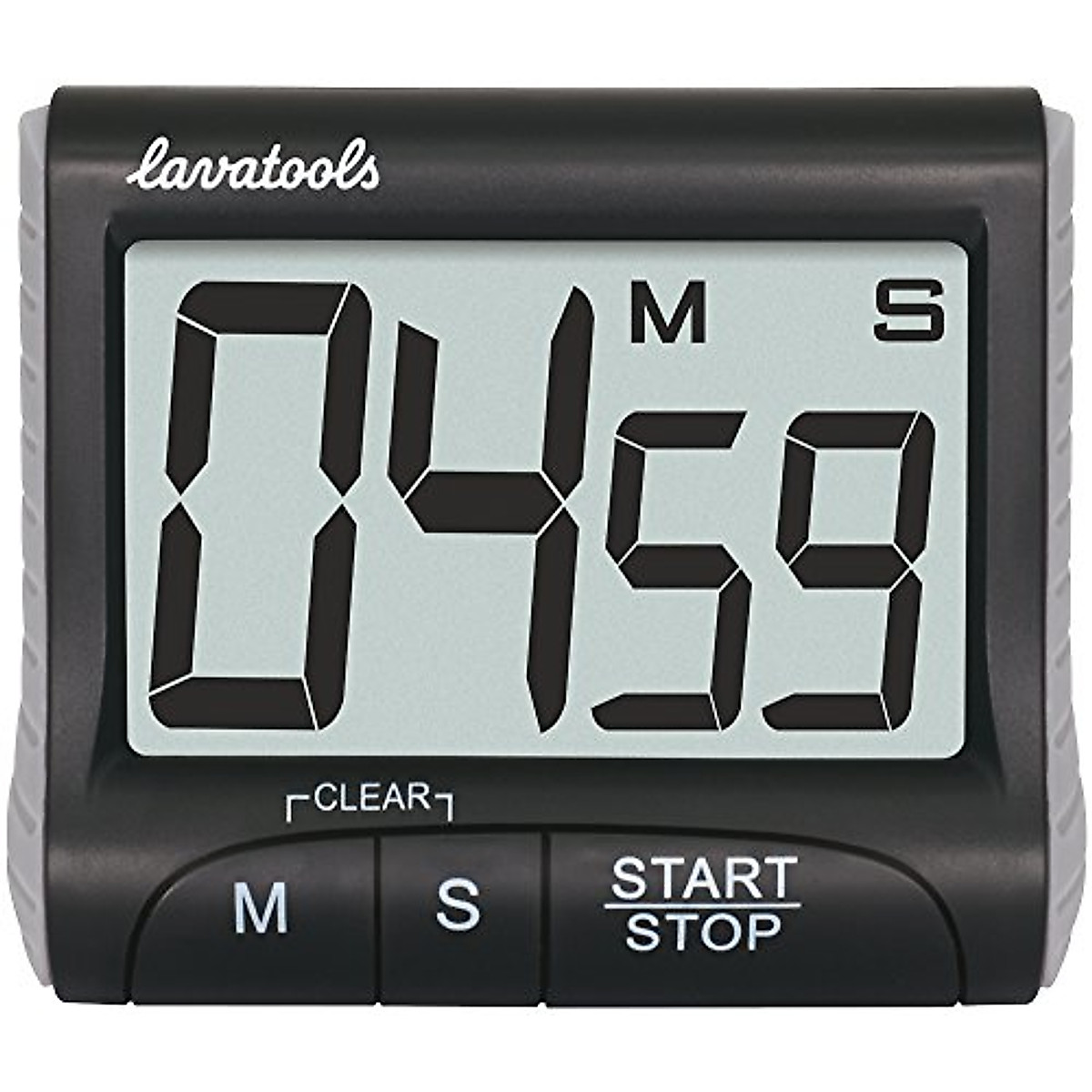 Lavatools KT1 Digital Kitchen Timer & Stopwatch, Large Display, Bold Digits, Simple Operation, Loud Alarm, Magnetic Kickstand for Cooking and Classroom