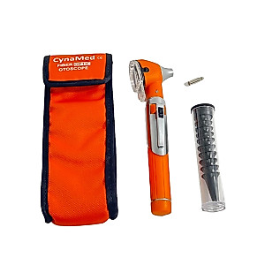 Artlab-Otoscope - Ear Otoscope with Light, Ear Infection Detector -Mini Otoscope Set Pocket Ear Scope Set for Students Nurse Children Adults Pets Home use (Orange)