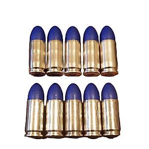 All American Training Rounds 9mm 124gr Dummy Training Snap Caps (Nickel and Blue - Set of 10)