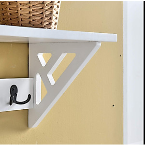 Alaterre Furniture Coventry 36" W Coat Hook with Shelf