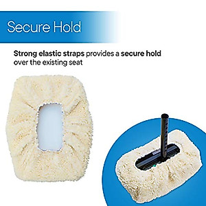 RMS Knee Walker Pad Cover - Plush Synthetic Faux Sheepskin Scooter Seat Cushion - Padded Foam for Comfort During Injury - Washable and Reusable - Fits Most Knee Scooters