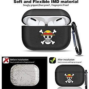 Anime Pattern Designed for AirPods Pro 2nd Generation Case Cover 2022,Cute Anime Soft TPU Shockproof for AirPods Pro 2 Case Clear with Keychain,Gift for Boys and Girls (Anime 6)