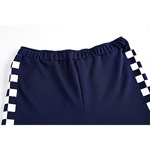 Meikulo Crop Tops Hoodies for Teen Girls Clothes Kids Cute Shirts Long Sleeve Fashion Sweatshirts and Sweatpants 2 Piece Outfits Sweatsuit Clothing Sets Navy Blue, 11-12 Years