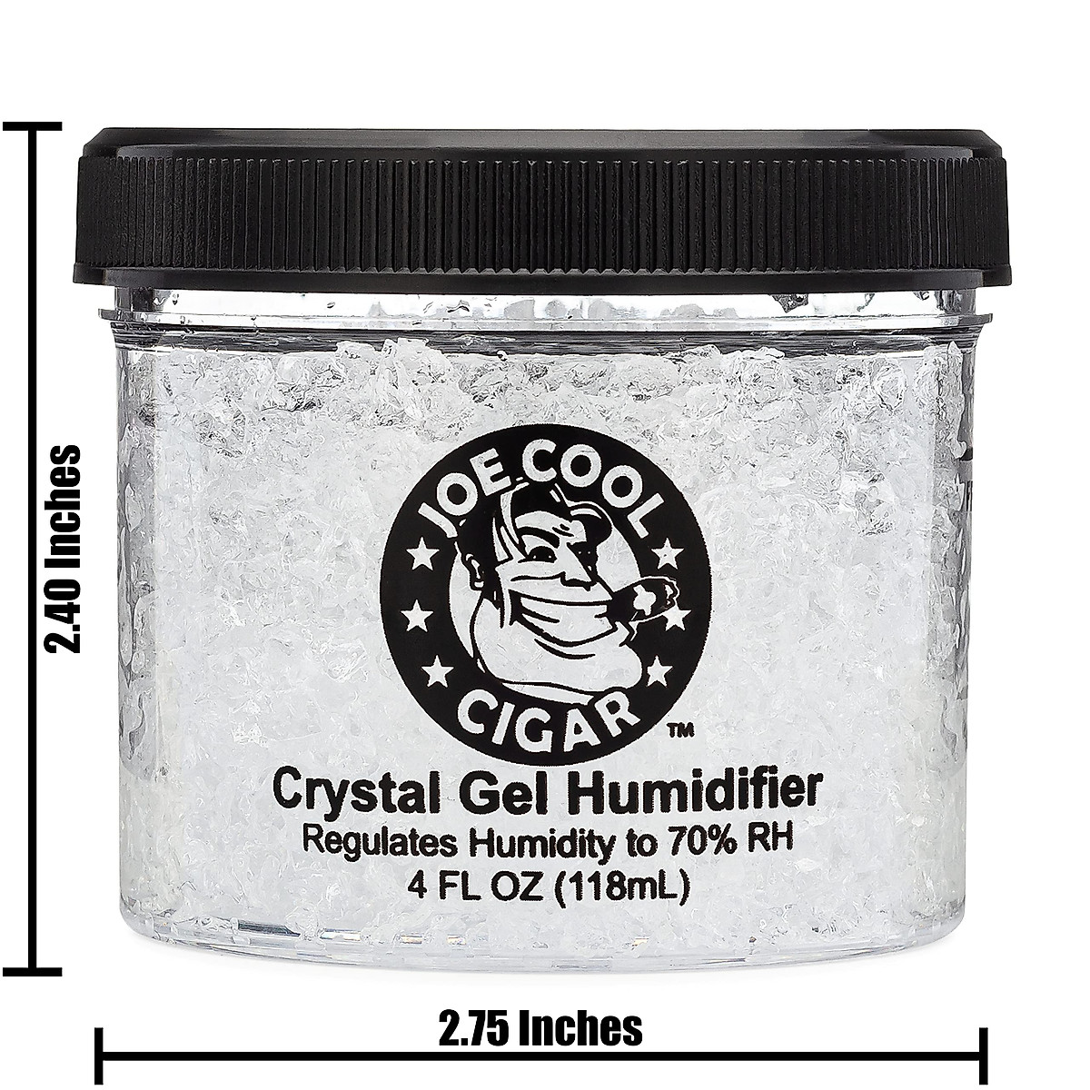 Joe Cool Cigar Crystal Gel Humidifier for Cigar Humidors (4 oz Jars) - 3 Pack