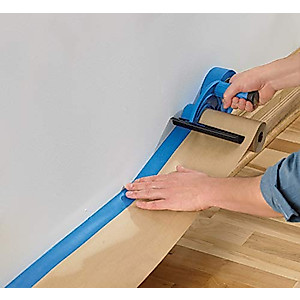 ScotchBlue Painter's Tape and Paper Dispenser, Applies Masking Paper with Painter’s Tape to Protect and Cover Surfaces, Tape Dispenser Includes Plastic Blade, Fits 12 Inch Masking Paper