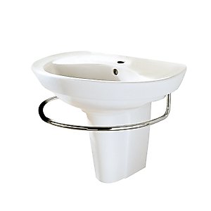 American Standard 0044.000.020 Ravenna Semi-Pedestal Sink Leg, White - 0044000.020