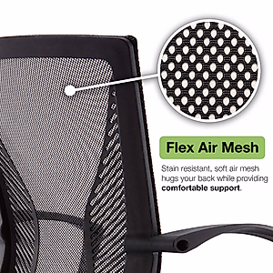 Modern Home ZUNA-BKPINK Office Chair, Black/Pink