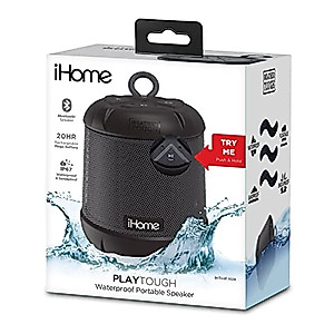 iHome Waterproof Bluetooth Speaker, Shockproof Portable Speaker with 20HR Battery Life, iP67 Wireless Speaker Great for Camping Essentials, Kayak Accessories, Beach Accessories, and Pool Accessories