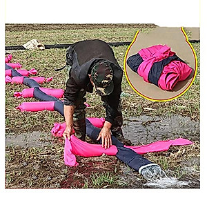 Pool Above Ground Garden Irrigation Water Hose, Garden Irrigation Farmland, Save Effort Custom Size And Color, Double Sided Water Spraying Easy To Open ( Color : Black+Pink , Size : 20m )