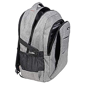 Rockland Business Pro USB Laptop Backpack, Grey, Large