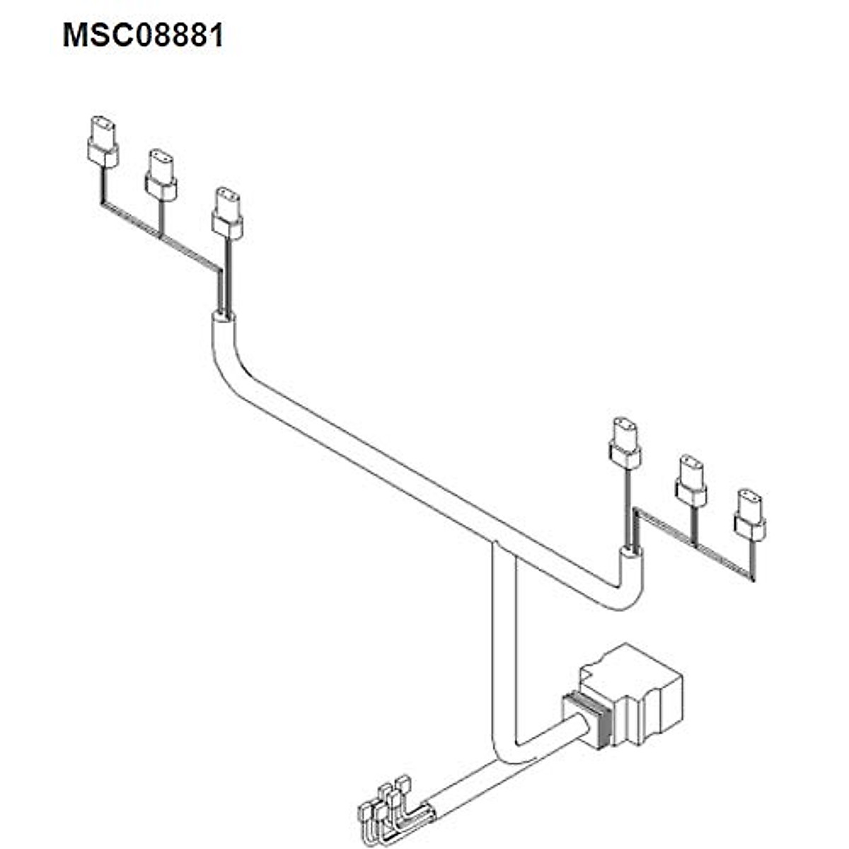 Professional Parts Warehouse Genuine OE Boss 13-Pin SmartLight2 Plow Side Wiring Harness 2008 & Newer MSC08881