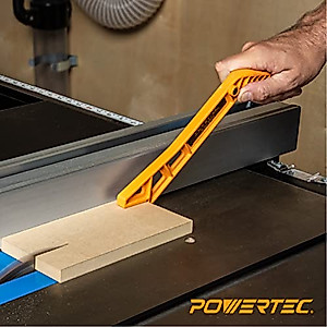 POWERTEC 71337 Deluxe Magnetic Push Stick for Table Saws, Router Tables, Band Saws & Jointers, Dual Ergonomic Handles w/Max Grip, Hand Protection fo Woodworking, Safety for Woodworkers – 1 Pack