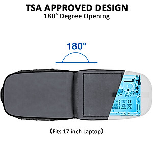 MATEIN Tactical Laptop Backpack 17 inch, Large Travel Backpack for Men Military Bookbag with Molle System, Durable Army Bag Water Resistant Computer Rucksack for Work Traveling Hiking Camping, Black