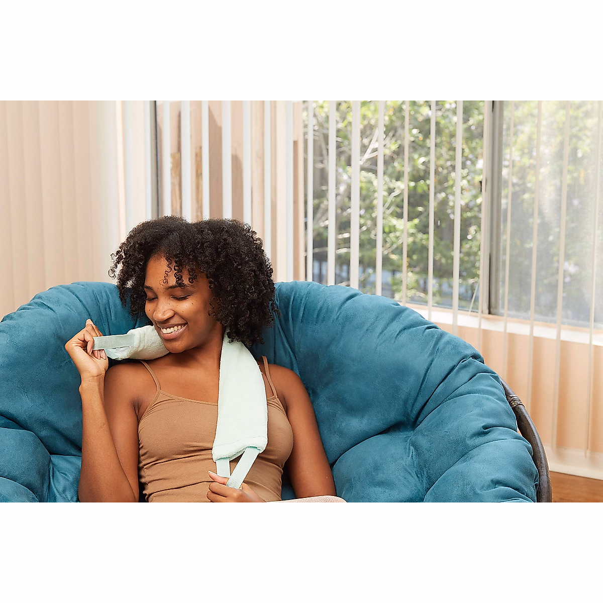 DreamTime Comfort Neck Wrap Soothing Aromatherapy Perfect for Pain Relief Lavender and Peppermint, Green, 1 Count