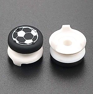 2X Analog Extender Joystick Cap Thumbstick Cap Thumb Stick Grip for PS5 PS4 Slim Pro Controller (White)