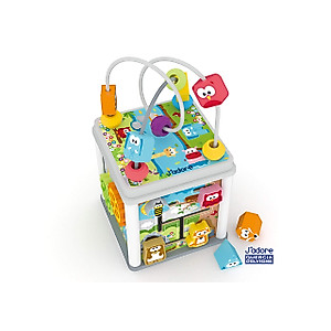 J'adore Wooden Zoo Animal Mini 5-in-1 Activity Cube Center