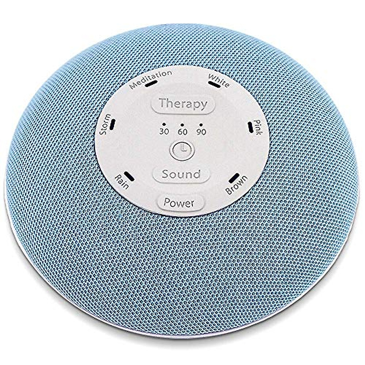Homedics Deep Sleep Mini Portable Sleep Sound Machine, Blue, Sound Machine with 5 Soothing Sounds and 3 Sleep Therapy Programs, Rechargeable Sound Therapy for Home, Office, Nursery, Auto-Off Timer