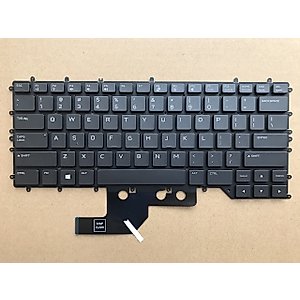 Original New for DELL Alienware M15 R3 Gaming Laptop per-Key RGB Keyboard Backlit US Black