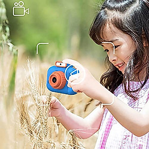 Nsxcdh 2.0inch Children's Digital Camera, Dual Front & Rear Cameras, 4800W HD Camera with 8X Digital Zoom for Photography & Video Recording, Children's