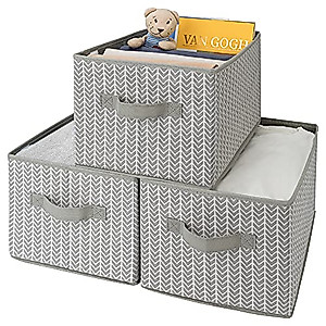 GRANNY SAYS Bundle of 2-Pack Hanging Shelves for Closet & 3-Pack Wardrobe Storage Bins