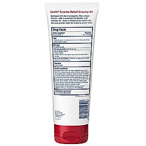 Cerave Eczema Relief Creamy Body Oil | Anti Itch Cream for Eczema & Moisturizer for Dry Skin with Colloidal Oatmeal, Ceramides and Safflower Oil | 8 Ounce