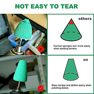 POLIWELL 1 Inch&3 Inch Mini Polishing Pads, Include 1’’&3’’Buffing Pads Kit, 6 Detailing Polishing Sponge, 18 Pcs for Polishing and Waxing of Tight Detail Area