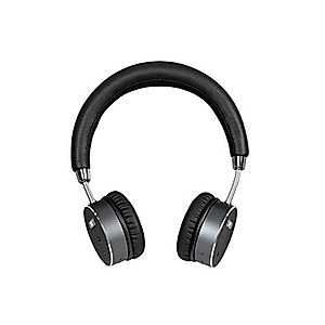 Monoprice BT-510ANC Wireless On Ear Headphone - Black/Silver with (ANC) Active Noise Cancelling, Bluetooth, Extended Playtime
