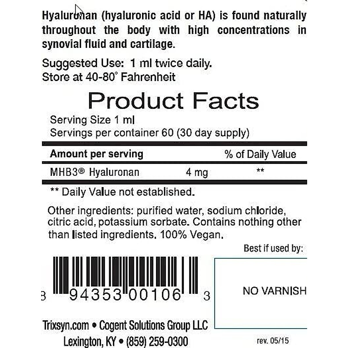 TRIXSYN Feline - Naturally Alleviate Discomfort, Promote Healthy Joints, Support Mobility and Cartilage Function for Cats 3-Pack 90 Day Supply