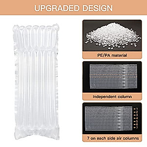 Yimerlen 10 Packs Wine Bottle Travel Protector Bags, Inflatable Air Column Bubble Bag for Wine, Glass bottle protection in Transportation 15.8 x 9.5 In（with Reusable Pump）