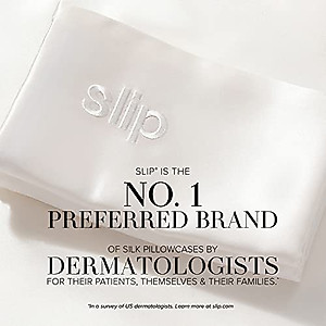 Slip Queen Silk Pillow Cases - 100% Pure 22 Momme Mulberry Silk Pillowcase for Hair and Skin - Queen Size Standard Pillow Case - Anti-Aging, Anti-Bedhead, Anti-Sleep Crease, Rose Gold (20" x 30")