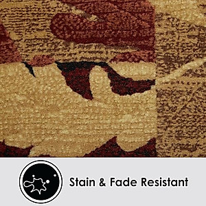 Home Dynamix Catalina Pierre Contemporary Modern Area Rug 7'10"x10'2" Geometric Brown Red Beige