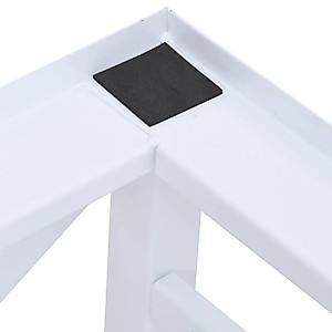 Matalde Double Washing and Drying Machine Pedestal White -1