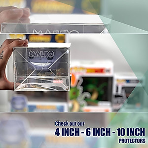 MALKO Protector Case Compatible with Funko Pop Albums Figures | 0.4 MM Thick Recyclable Plastic | 5 Pack