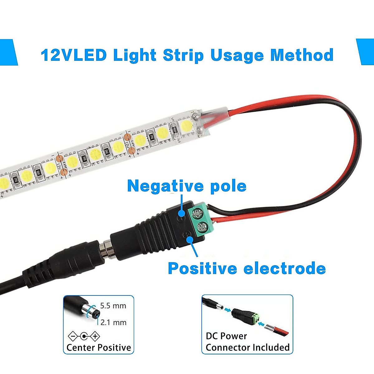 12V 2A 24W Power Supply AC 100V-240V to 12V 2A Adapter Wall Mounted 12V Switching for DC12V CCTV Camera LED Strip Light rc Balance Charger